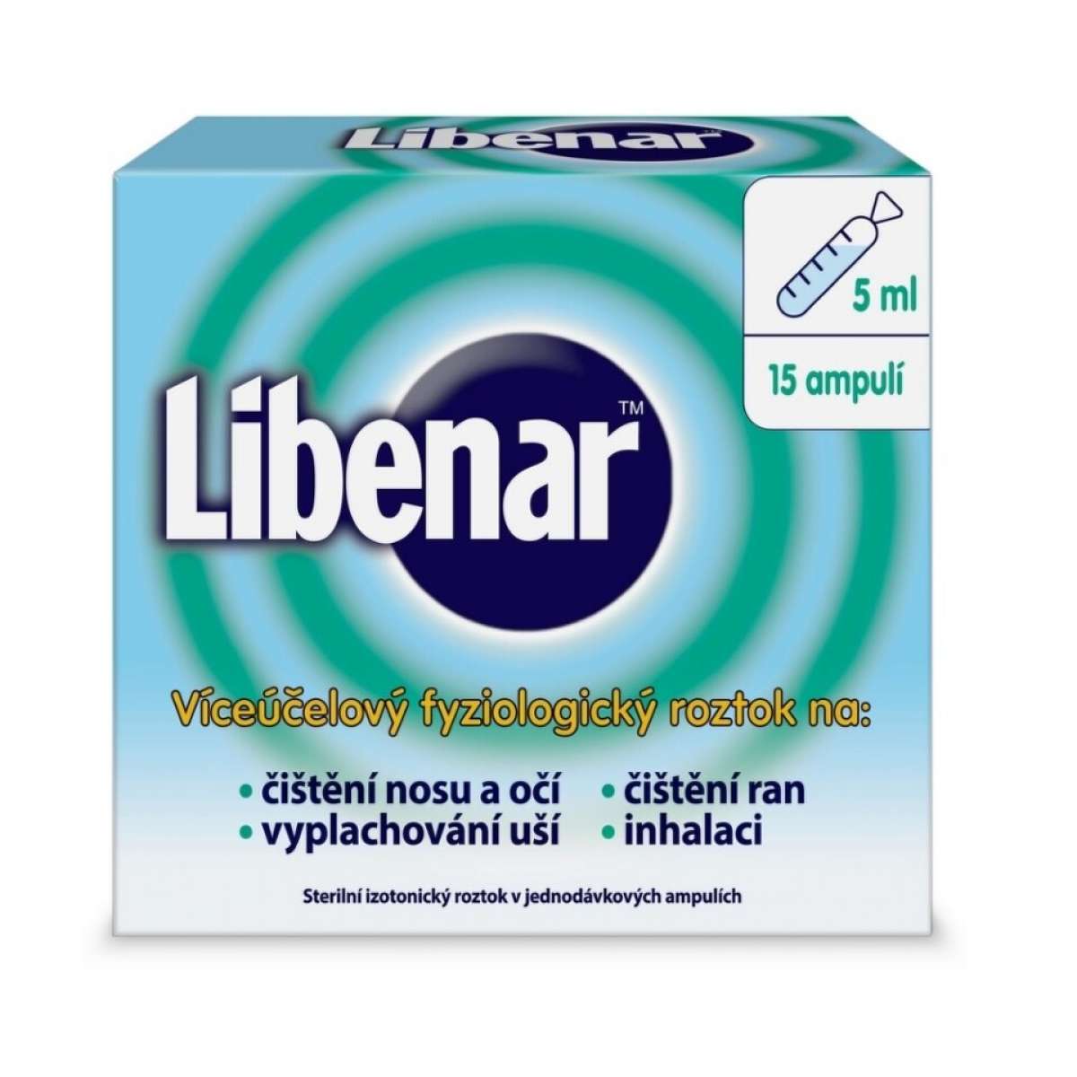Libenar Víceúčelový fyziologický roztok 15x 5 ml | StMaria.cz